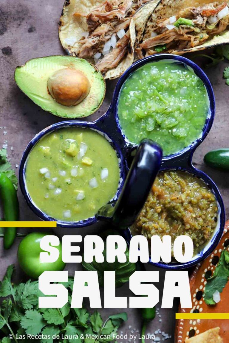 The Best Homemade Serrano Salsa Verde │ Spicy Taqueria-style