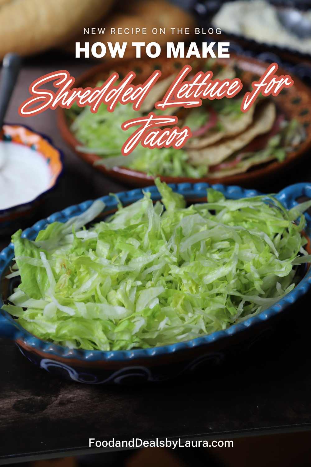 How to shred lettuce for Tacos & Keep it Fresh and Crunchy!