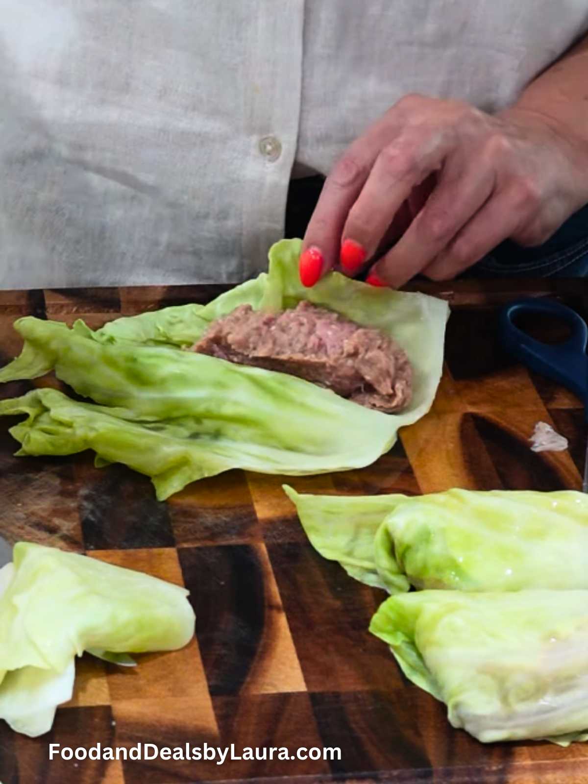 Stuffed Cabbage Rolls with Ground Turkey