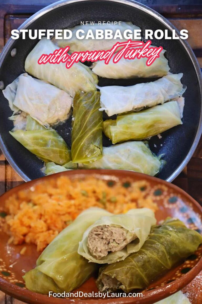 Stuffed Cabbage Rolls with Ground Turkey