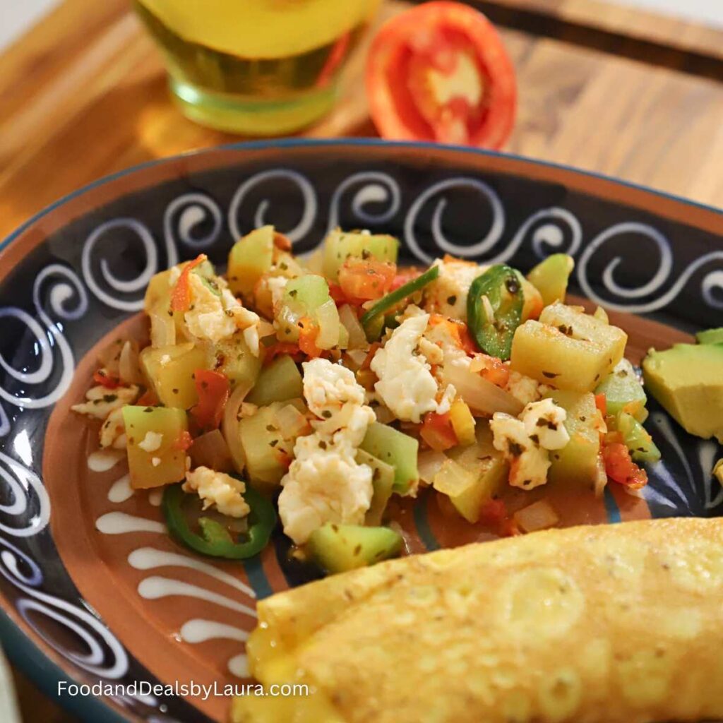 Chayote a la Mexicana (Mexican Squash with Queso Fresco)